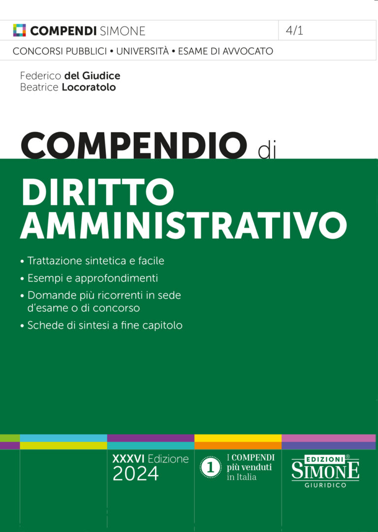 Compendio di Diritto Amministrativo - Edizioni Simone - Concorsando