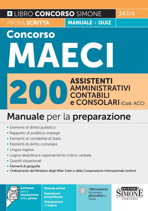 Concorso MAECI 200 Assistenti Amministrativi Contabili e Consolari (Cod ...